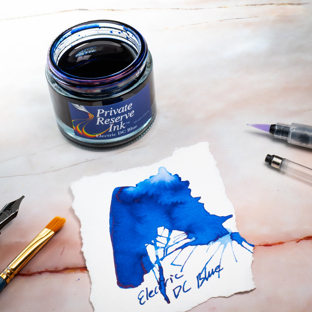 Electric DC Blue - 60ml ink bottle – Private Reserve Ink