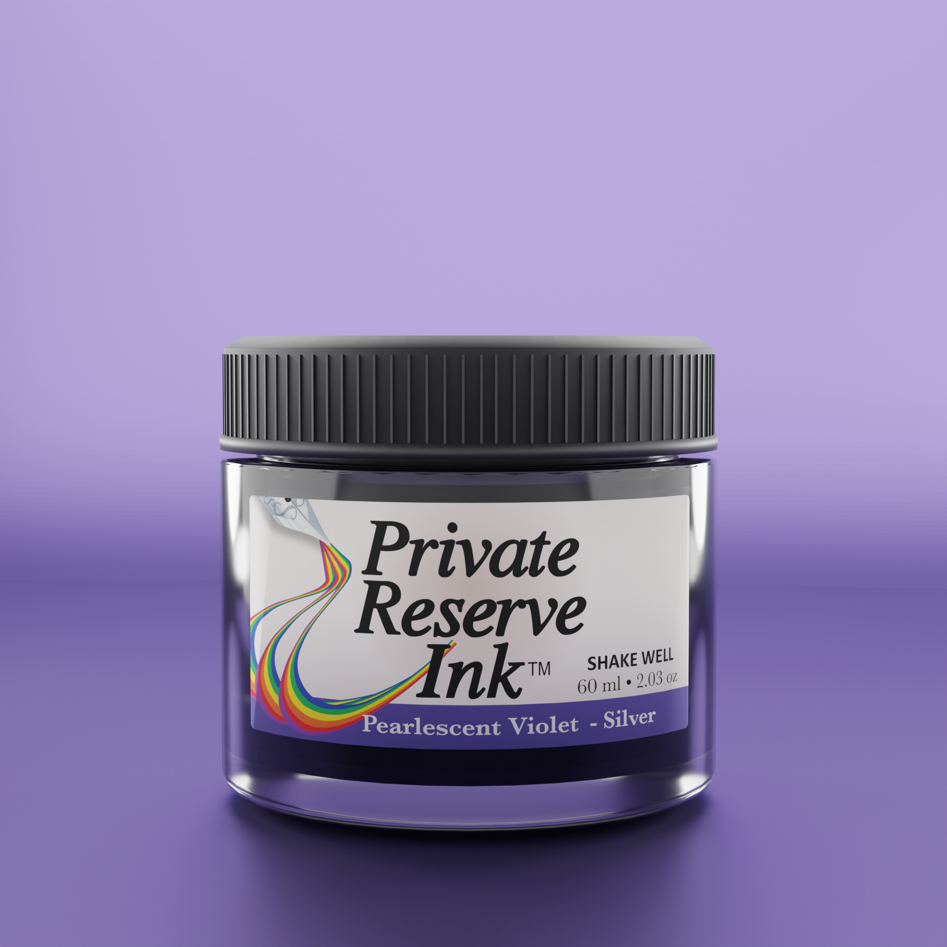 Pearlescent Violet-Silver - 60ml ink bottle – Private Reserve Ink