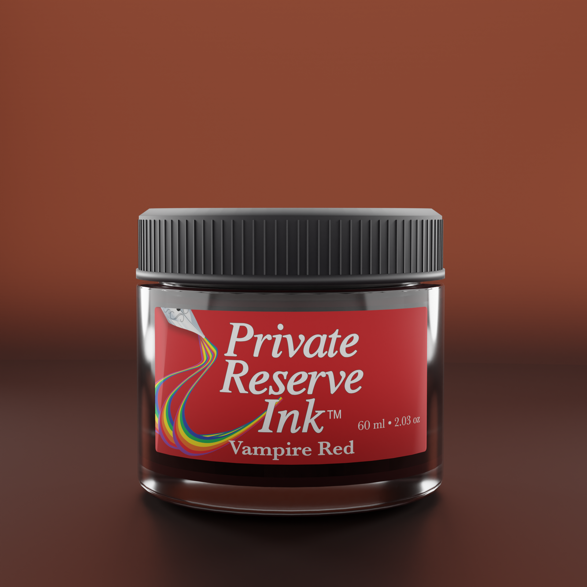 Private Reserve Ink, 60 ml ink bottle; Vampire Red